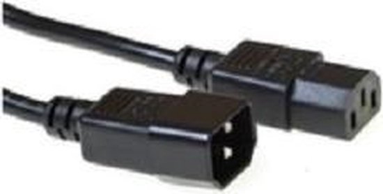 Microconnect C13/C14, 1.2 m 1.2m C13 stekker C14 stekker Zwart ...