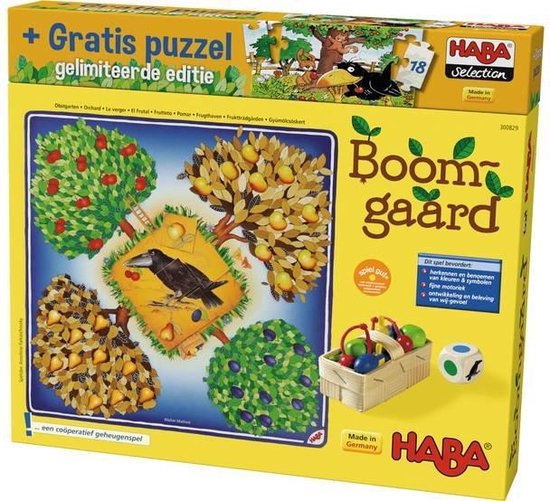 Haba - Spel - De boomgaard + gratis puzzel | Games | bol.com