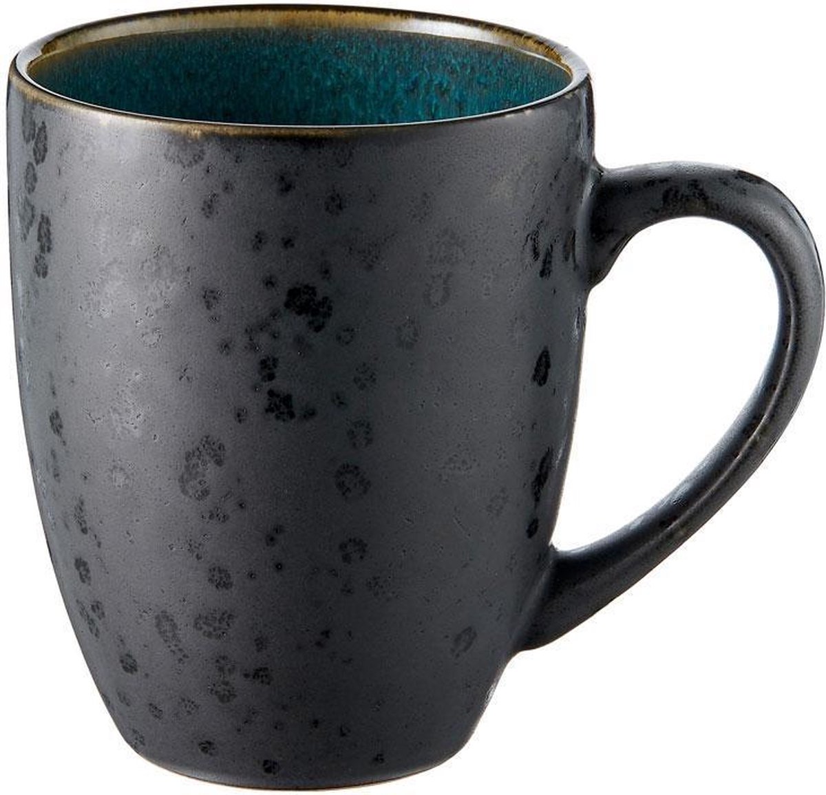 Bitz - Mug 30cl w. handle black/green | bol.com