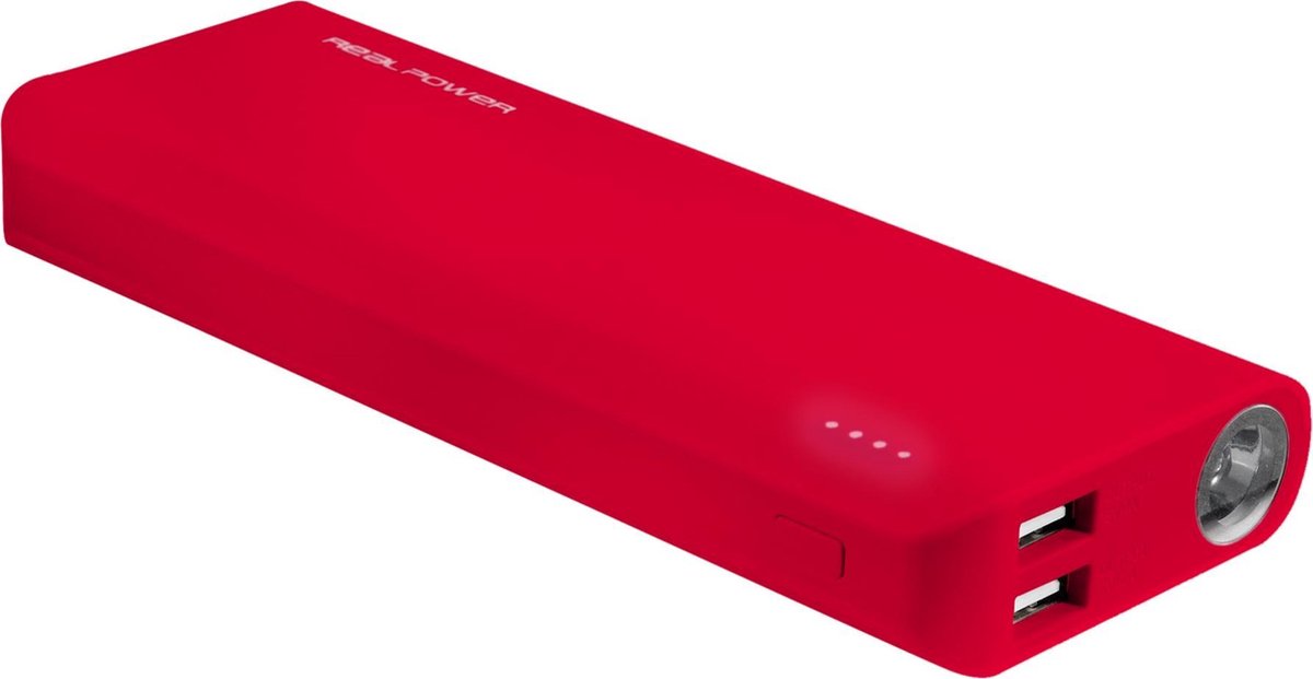 RealPower PB-10000 - Powerbank - 10.000 mAh | bol.com