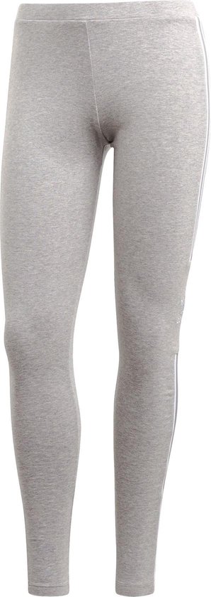 adidas Trefoil Sportlegging - Maat 40 - Vrouwen - grijs/wit | bol.com