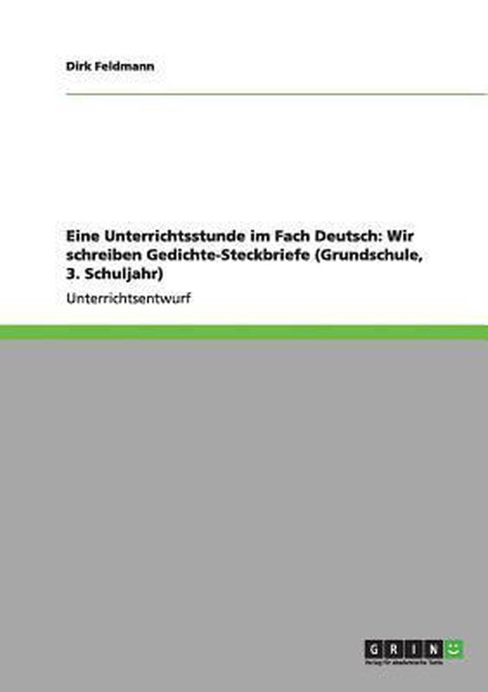 Eine Unterrichtsstunde im Fach Deutsch | 9783656013273 | Dirk Feldmann | Boeken | bol