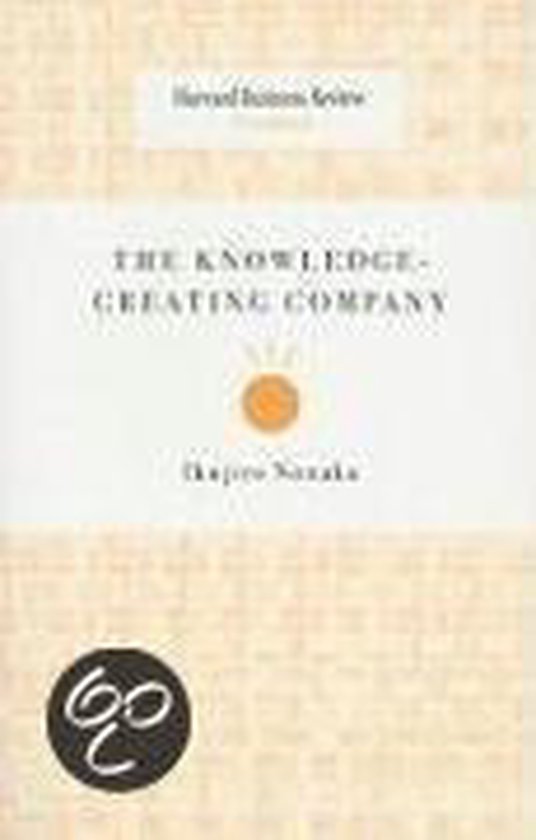 The Knowledge-Creating Company | 9781422179741 | Boeken | bol