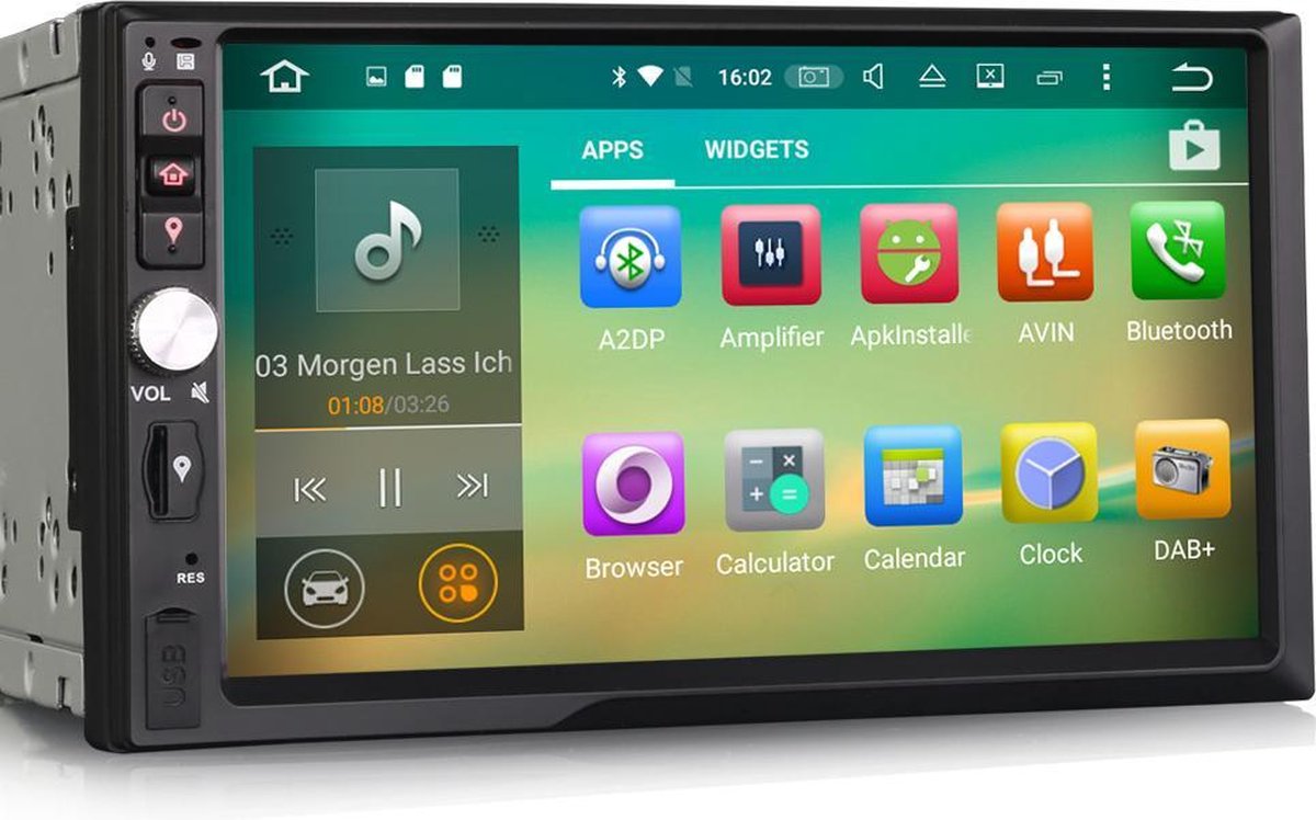 Cartronix ® stijlvolle universele dubbele DIN-autoradio met een 6,2 “HD ...