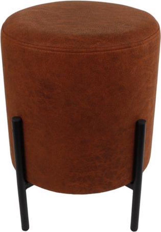 Poef PU leer Ø30x42cm | bol