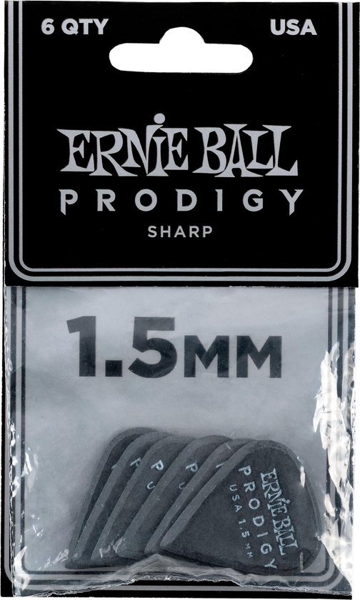 Ernie Ball - 9335 Prodigy Sharp Picks - Plectrum set - 1.50 mm | bol
