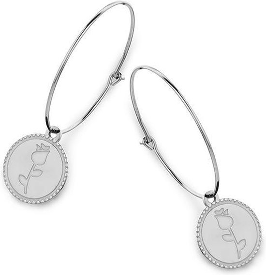 CO88 Collection Celestial 8CE 70040 Stalen Oorringen - Ovaal 25 mm ...