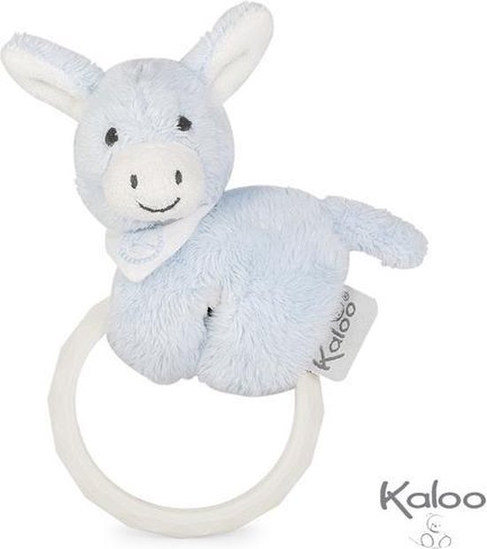 Kaloo Les Amis Baby - Ezel met bijtring blauw | bol.com