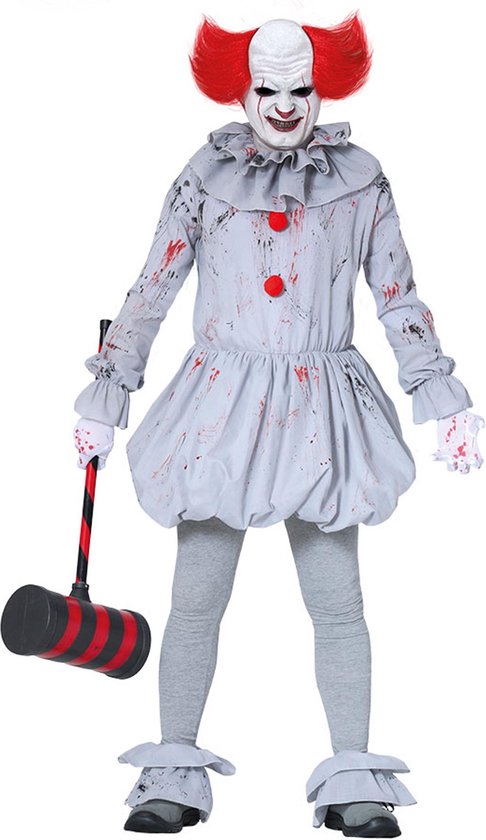 Fiestas Guirca Kostuum Scary Clown Heren Polyester Wit Mt L | bol.com