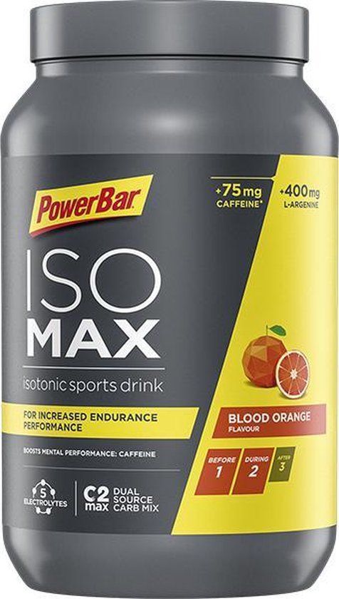 Powerbar sportdrank | Iso Max | Blood Orange – 1200 g | bol