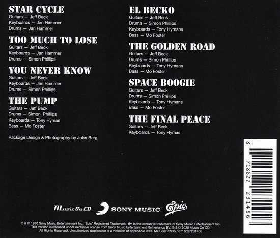 There And Back, Jeff Beck | CD (album) | Muziek | bol.com