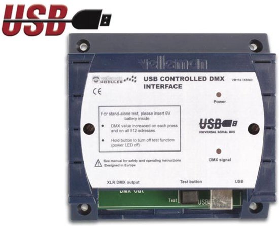 DMX-CONTROLLER VIA USB | bol.com