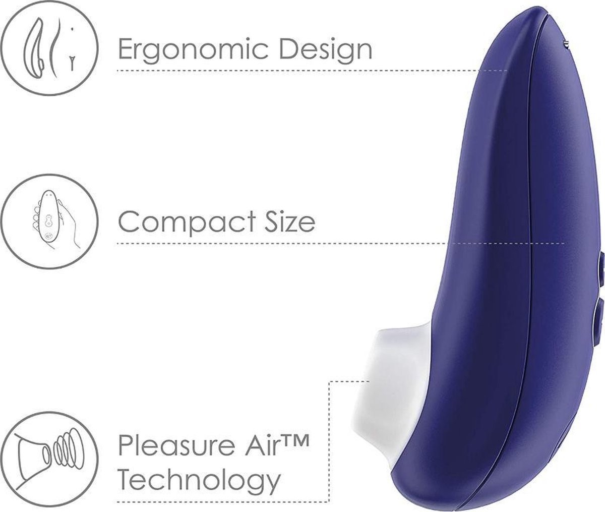 Womanizer Starlet 2 Luchtdruk Vibrator – Saphir - 12 cm | bol.com