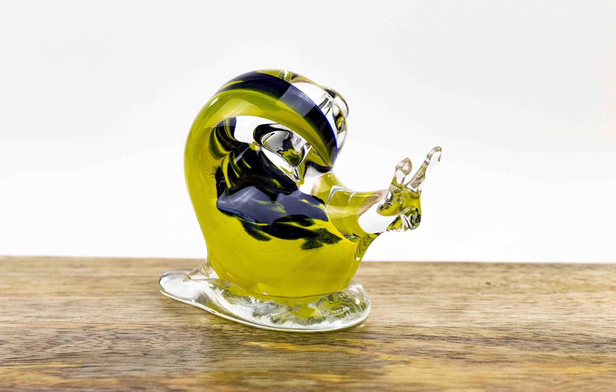 Glazen Slak Geel met Kleur L12 cm | bol.com