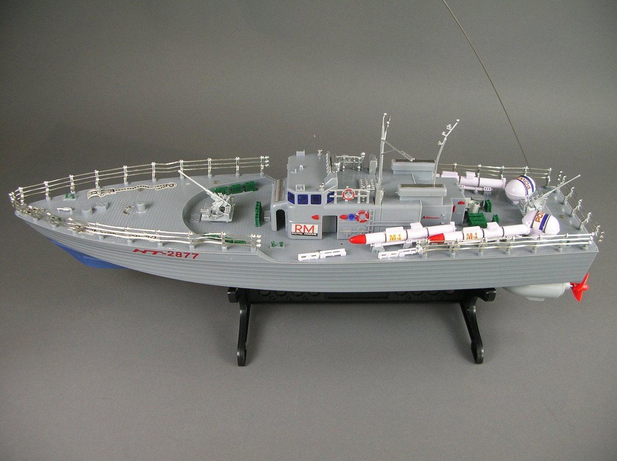 Bestuurbare boot Torpedo jager 1:115 - Lengte 51 cm. | bol.com