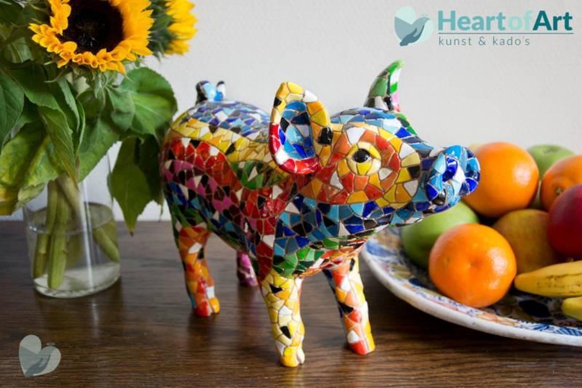 Barcino design Barcelona mosaique cochon 32 cm | bol.com