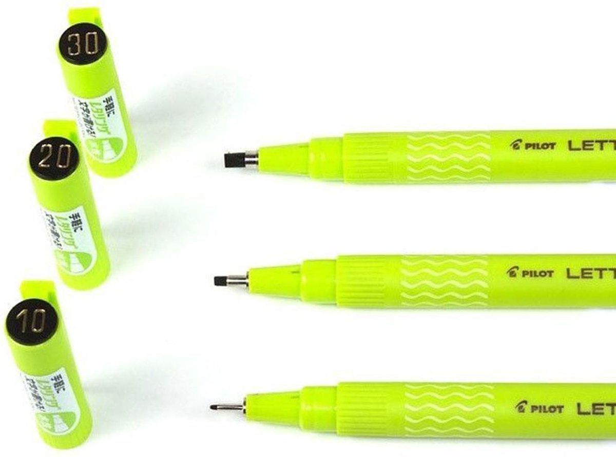 Pilot Lettering Pen - Blauwe 3.0mm kalligrafiepen | bol.com