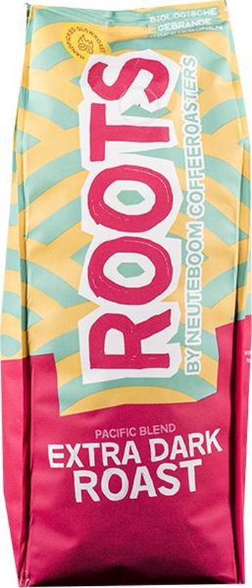 Roots Coffee Extra Dark Roast Pacific Blend Koffiebonen - 500 gram | bol