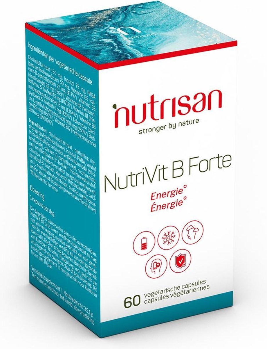 Nutrisan NutriVit B Forte Vegetarische Capsules Energie 60Capsules ...