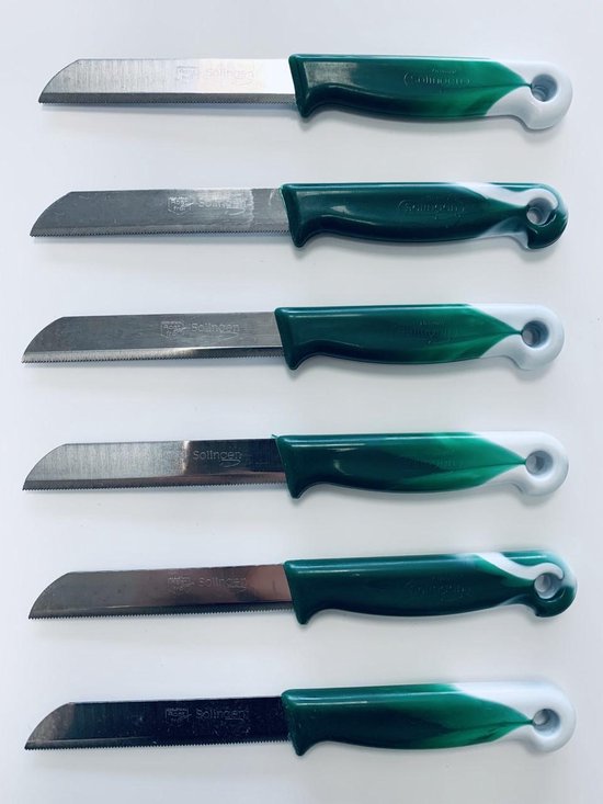 Solingen - Schilmes Superscherp Met Kartel - Groen/Wit - Set van 6 ...