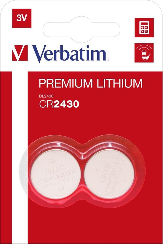 Verbatim Lithium-knoopcel batterijen CR2430 | bol