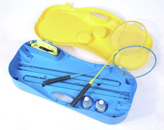 Opti draagbare Easy Set-Up pop-up badmintonset | bol.com