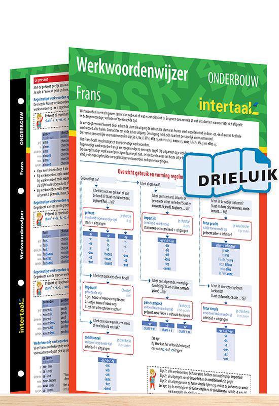 Werkwoordenwijzer Frans onderbouw uitklapkaart, Roos | 9789462935679 ...