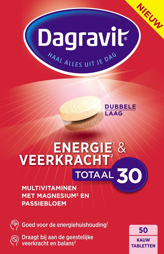 Dagravit Energie & Veerkracht Totaal 30 - Multivitamine - 50 tabletten ...