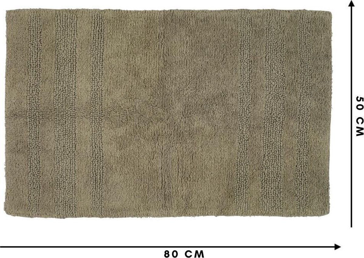 Lucy's Living Luxe badmat FUA Taupe – 70 x 120 cm – bruin - badkamer ...