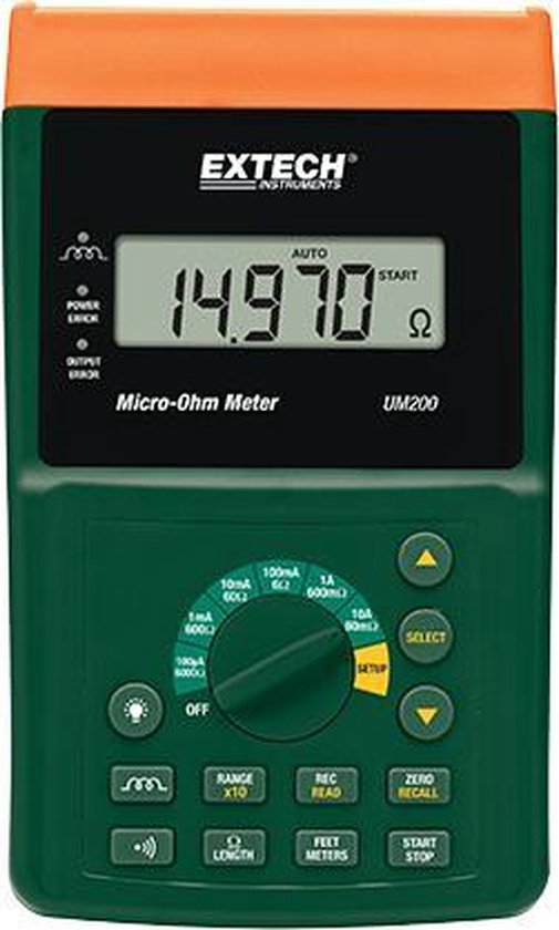 Extech UM200 - micro ohmmeter - hoge resolutie van 1µOhm - 10A ...