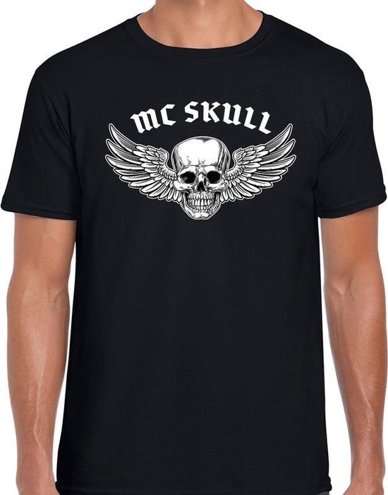 Mc Skull t-shirt zwart voor heren - rocker / punker / fashion shirt ...