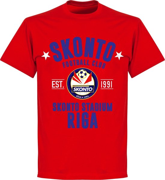 FC Skonto Riga Established T-shirt - Red - XL | bol