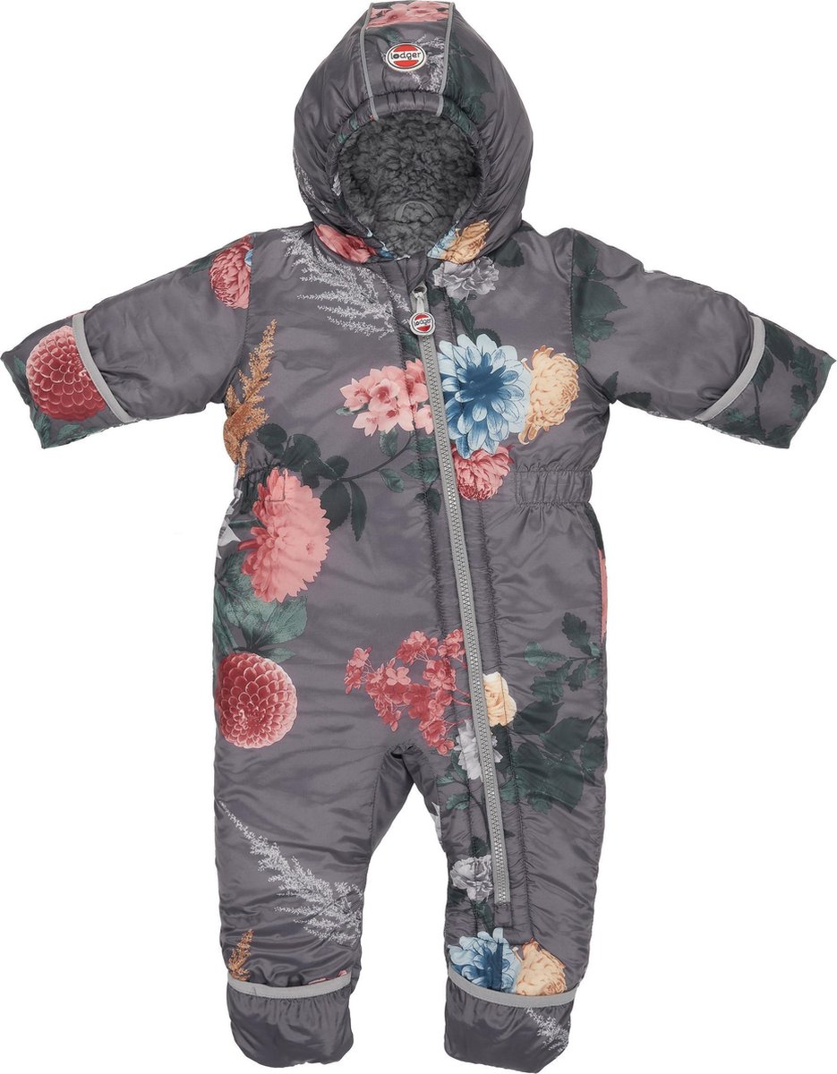 bol.com | Lodger Baby Skipak - Skier Botanimal - Grijs - 86 - 18-24 mnd
