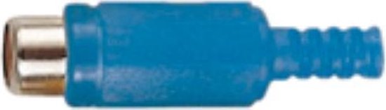 Tulp (v) audio/video connector - plastic / blauw | bol.com