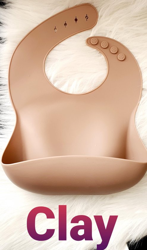 Silicone slabbetje baby en kinder- Voedings slabber met opvangbakje ...