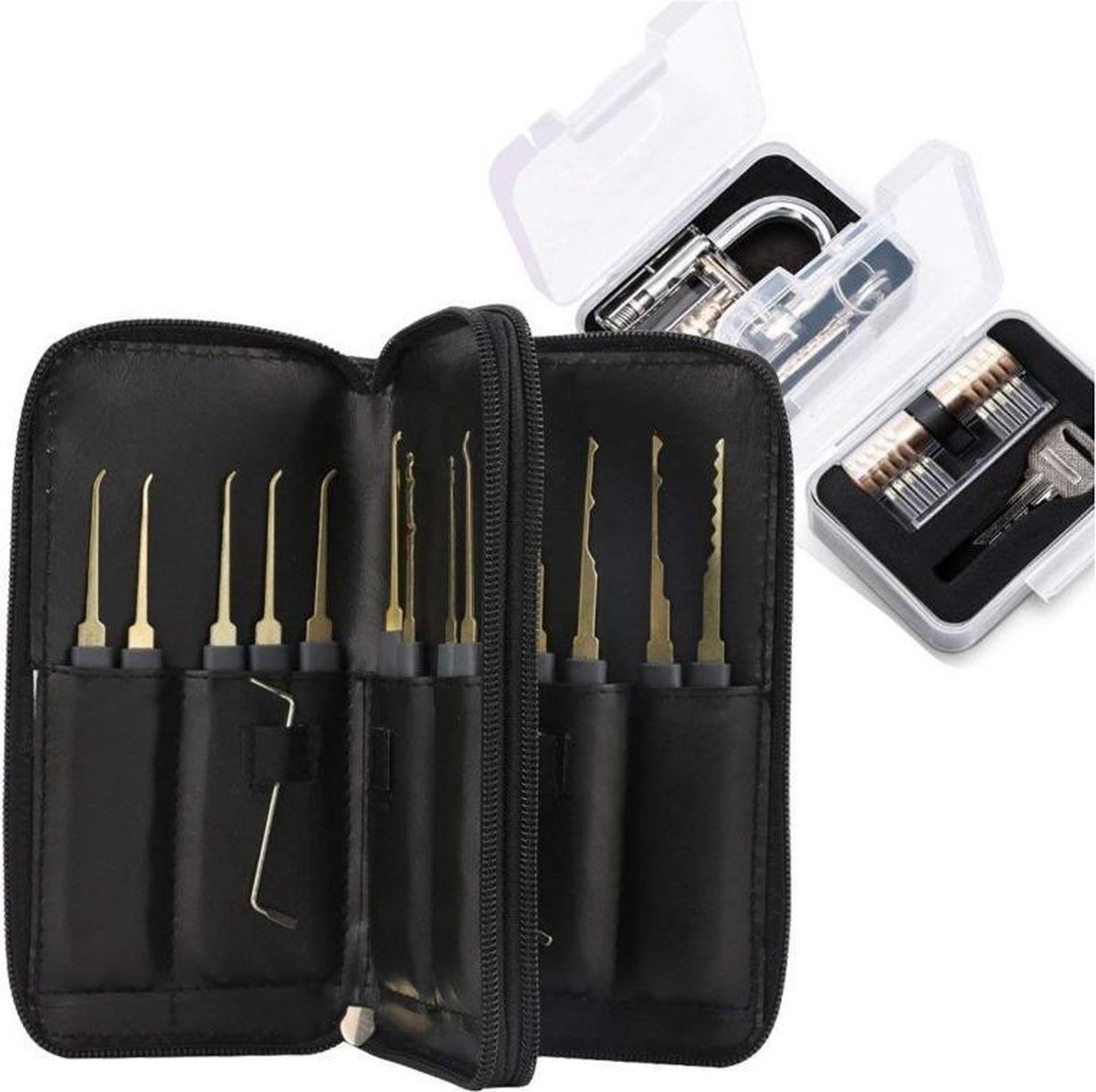 Uitgebreide Lockpick set - Gratis E-book - 26 delige set - oefensloten ...