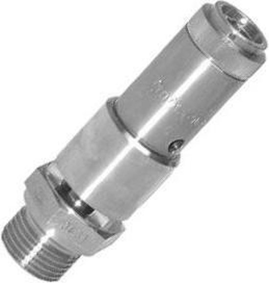 G 3/4'' RVS 316 Vooringesteld Overdrukventiel 11 Bar DN 10 - SFL-SD-10 ...
