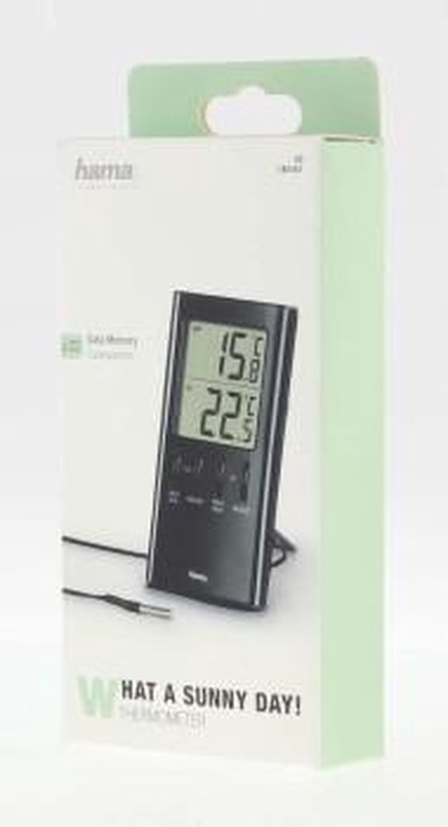 Hama Lcd-thermometer T-350 Zwart | bol
