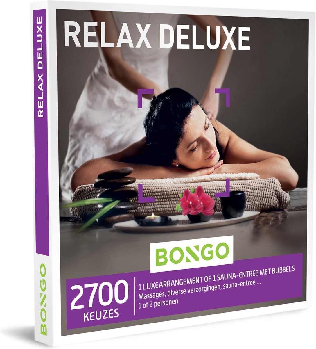 Bongo Bon België - Relax Deluxe Cadeaubon - Cadeaukaart : 2700 ...