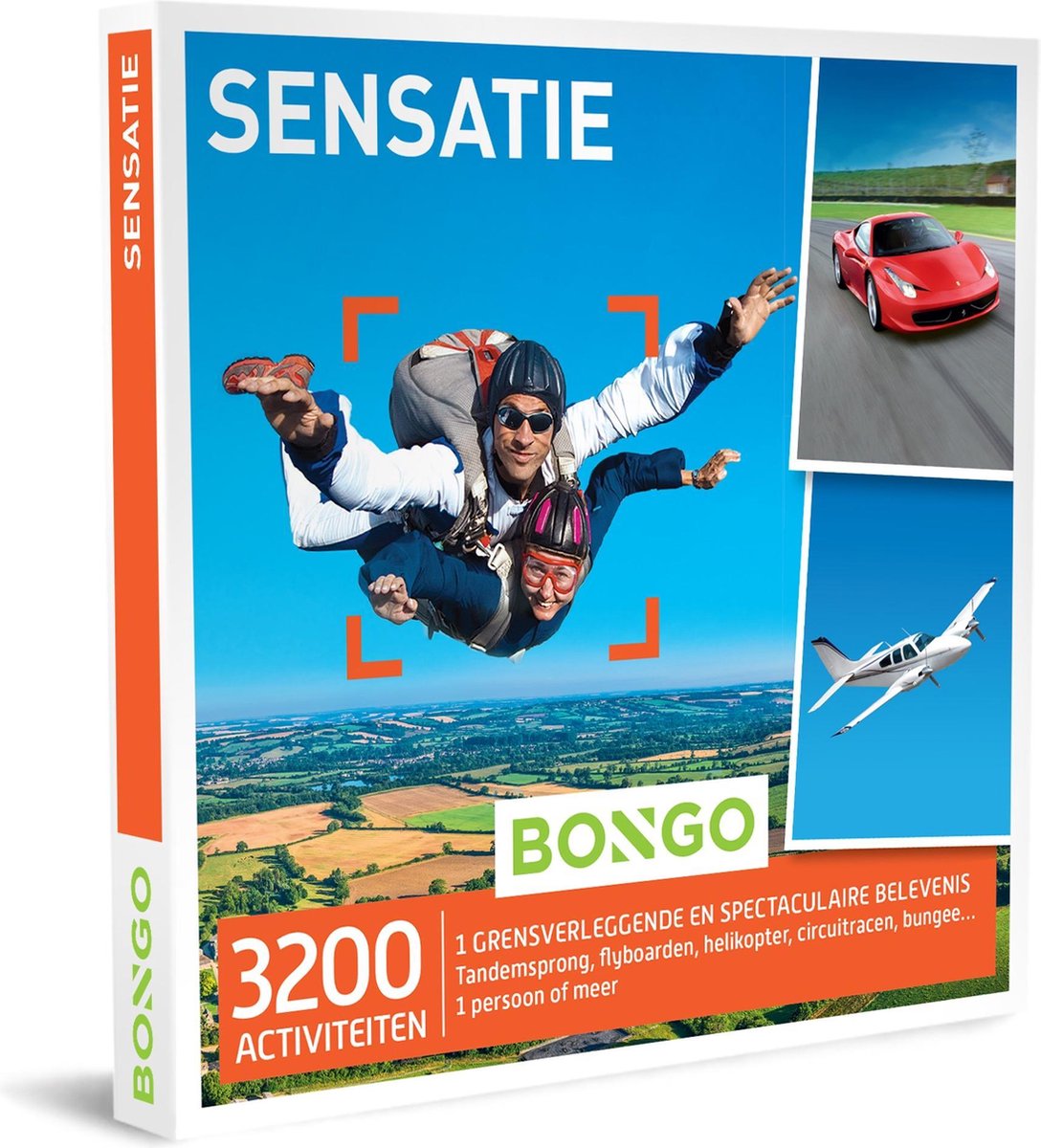Bongo Bon België - Bon Cadeau Sensation - Carte Cadeau: 3200 activités ...
