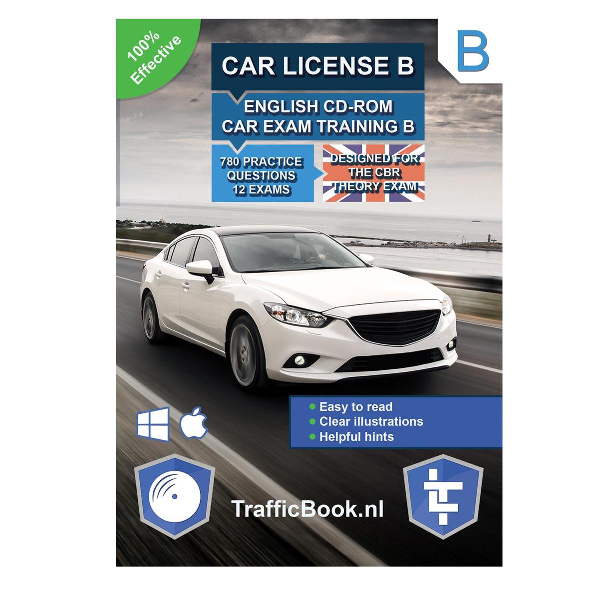 Theory Book Driving License B + CD Exam Training CBR - English ...