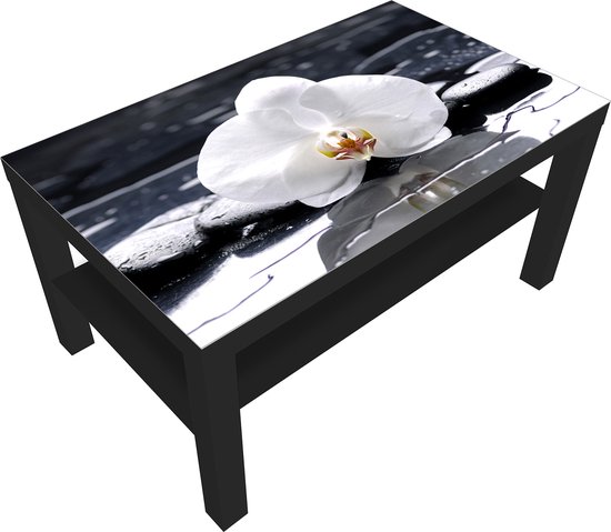 Table Designglas en Glas - Verre - Table d'Appoint Salon - Table Basse ...