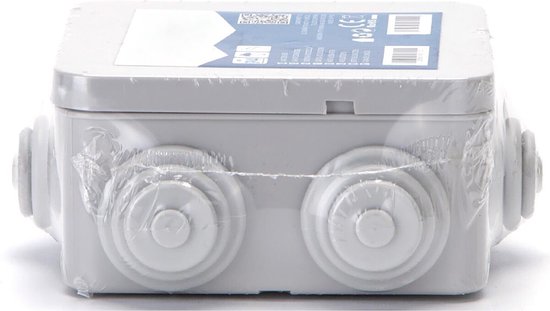 Lasdoos - Kabeldoos - Vierkant - Opbouw - 80x80x40mm - IP44 - Grijs | bol