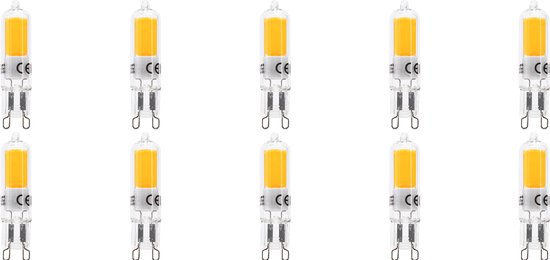 LED Lamp 10 Pack - Velvalux - G9 Fitting - Dimbaar - 3W - Warm Wit 3000K | Vervangt 32W | bol