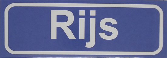 Koelkast magneet plaatsnaambord Rijs. | bol