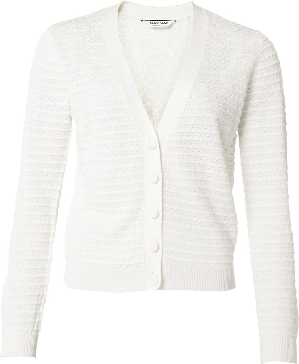 Naf Naf gebreid vest malala Beige-Xl | bol.com