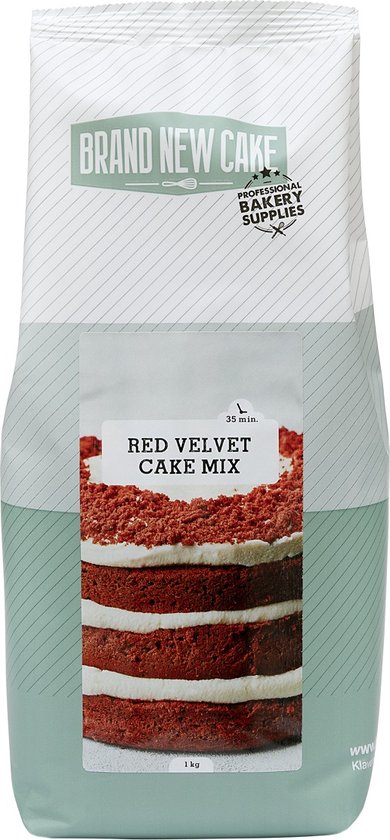 BrandNewCake® Red Velvet Cake-mix 1kg - Bakmix | bol