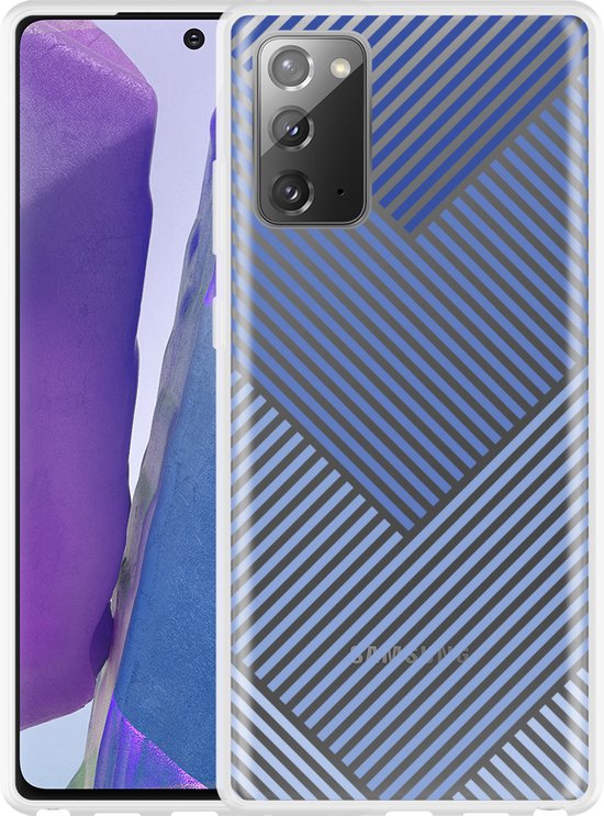 Samsung Galaxy Note 20 Hoesje Art Lines - Designed by Cazy | bol.com