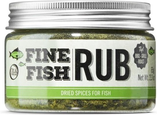 Oil & Vinegar | Fine Fish Rub - 65g | bol