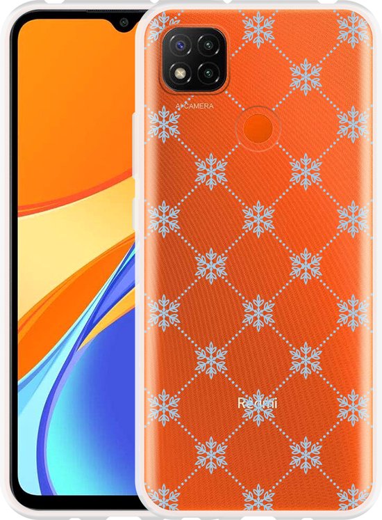 Xiaomi Redmi 9C Hoesje Snowflake Pattern - Designed by Cazy | bol.com